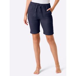 w&auml;schepur Bermudas W&Auml;SCHEPUR, Damen, Gr. 40/42, Normalgr&ouml;&szlig;en, marine, 100% Baumwolle, unifarben, Hosen Bermudas