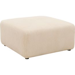 Polsterhocker Home Affaire "Gerrid", beige (creme), B:85cm H:42cm T:85cm, 100% Polyester, Hocker, Polsterhocker, Cord-Bezug, passend zur Modulserie "Gerrid"