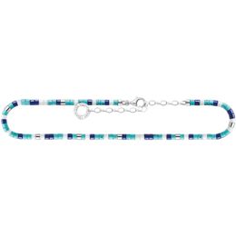 Fu&szlig;kette Thomas Sabo "mit blauen Steinen" Gr. 27, blau (silberfarben, wei&szlig;, hellblau, dunkelblau, wei&szlig;, hellblau, dunkelblau), Fu&szlig;ketten, Damen, 27, Silber 925 (recycelt), Fu&szlig;kette