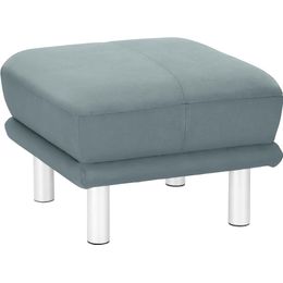 Hocker Trendmanufaktur "Cecilia II, modern und elegant, B/T 66/66cm", gr&uuml;n (mint), B:66cm H:44cm T:66cm, Struktur fein (100% Polyester);Microfaser Vintage (100% Polyester);Struktur (100% Polyester), Hocker, Hocker