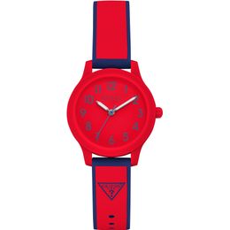 Quarzuhr Guess "JESSE", rot (rot, dunkelblau), Armbanduhren, M&auml;dchen, Quarzuhr, Armbanduhr, Kinderuhr, M&auml;dchen, Junge, Geschenkidee, Silikonarmband
