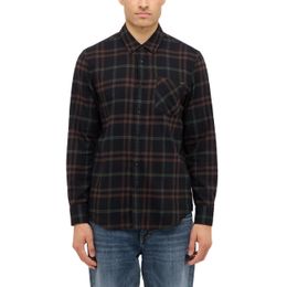 Langarmhemd Mustang "Herren Style Eastbridge", Herren, Gr. 3XL, US-Gr&ouml;&szlig;en, bunt 12811, Web, 100% Baumwolle, regular fit, Hemden Langarmhemd