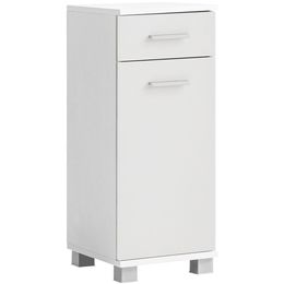 Seitenschrank Welltime "Palermo, Breite 30 cm", wei&szlig; (mattwei&szlig;), B:30,3cm H:75,3cm T:32,6cm, FSC-zertifizierter Holzwerkstoff, Schr&auml;nke, Seitenschrank, Wechselbarer T&uuml;ranschlag, Metallbeschl&auml;ge