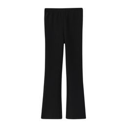 Leggings s.Oliver JUNIOR, M&auml;dchen, Gr. 134/140, N-Gr, schwarz, Web, Obermaterial: 72% Baumwolle, 23% Polyester, 5% Elasthan, unifarben, regular fit kn&ouml;chellang, Hosen Leggings, mit elastischem Bund