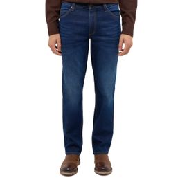 Straight-Jeans Mustang "Herren Style Tramper Straight", Herren, Gr. 36, L&auml;nge 32, 803 dunkelblau, Denim/Jeans, 99% Baumwolle, 1% Elasthan, straight fit, Jeans Straight-Jeans