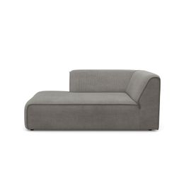 Ottomane OTTO HOME "Merid Chaiselongue, Ma&szlig;e B/T/H: 100/162/70 cm", grau, B:100cm H:70cm T:162cm, Struktur fein (100% Polyester);Samtoptik (100% Polyester);Samtcord (92% Polyester, 8% Polyamid), Sofas, Ottomane, als Modul oder separat verwendbar, f&uuml;r individuelle Zusammenstellung