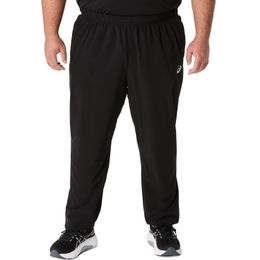Laufhose asics "asics CORE WOVEN PANT", Herren, Gr. S, N-Gr, schwarz (performance schwarz), Obermaterial: 87% Polyester, 13% Elasthan, Hosen Laufhose