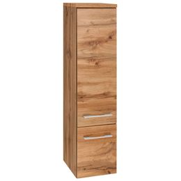 Midischrank Welltime "Davos", braun (eichefarben, eichefarben), B:30cm H:130cm T:35cm, Schr&auml;nke, Midischrank