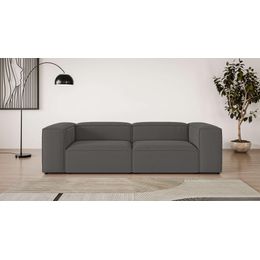 Big-Sofa OTTO HOME "HAILY Modularsofa, Verl&auml;ssliche Qualit&auml;t, Sitztiefe 70 cm", grau (dunkelgrau), B:260cm H:72cm T:100cm, 100% Polyester, Sofas, Big-Sofa, als Modul oder separat verwendbar, f&uuml;r individuelle Zusammenstellung