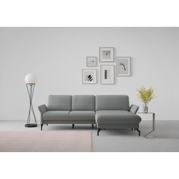 Sit & More Ecksofa SIT & MORE "Fashion L-Form", grau, B:253cm H:84cm T:165cm, Sofas, Ecksofa, wahlweise mit Kopfteilverstellung und Vorziehsitz, motorisch