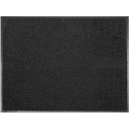 Fu&szlig;matte "CLEAN, Made in Belgium", grau (anthrazit), B:90cm H:8,5mm L:120cm, Polyamid, PRIMAFLOR-IDEEN IN TEXTIL, Teppiche, Fu&szlig;matte, Schmutzfangmatte, gro&szlig;e Farbauswahl, waschbar