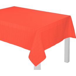 Tischdecke WIRTH "WIRTHNatur" Gr. 3, rot, B:130cm L:160cm, Baumwolle, Tischdecken, Tischdecke