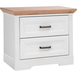 Nachtkommode Schlafkontor "Jasmin II", braun (anderson pine, abgesetzt artisan eiche), B:64cm H:54cm T:41cm, Holzwerkstoff, MDF, Sideboards, Nachtkommode, im Landhausstil