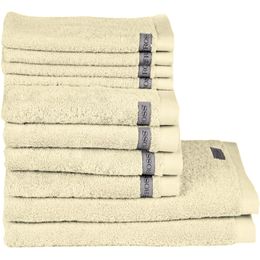 Handtuch Set Ross "Sinfonie", beige (natur), Frottier, Frottier, Obermaterial: 100% Baumwolle, Handtuch-Sets, Handtuch Set, beinhaltet G&auml;stet&uuml;cher, Handt&uuml;cher und Badet&uuml;cher