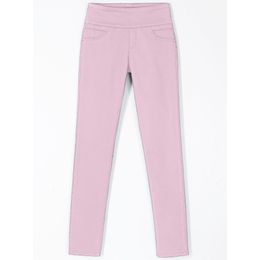 Schlupfhose Casual Looks, Damen, Gr. 21, Kurzgr&ouml;&szlig;en, ros&eacute;, 65% Baumwolle, 33% Polyester, 2% Elasthan, unifarben, lang, Hosen Schlupfhose