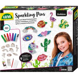 Kreativset LENA "Metal Sparkling Pin", bunt, Kreativsets, Kinder, Kunststoff, Metall, Kreativset