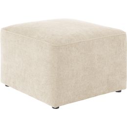 Hocker Home Affaire "Sundstrup", beige, B:70cm H:47cm T:70cm, 100% Polyester, Hocker, Hocker, Modulserie, individuelle Zusammenstellung