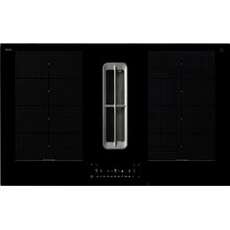 Hanseatic Kochfeld mit Dunstabzug "HDI4B9074SB", Energieeffizienz: A++, schwarz, B:79cm, Kochfelder, Platziere dein Kochgeschirr flexibel, dank Flex-Induktion, Kochfeld mit Dunstabzug