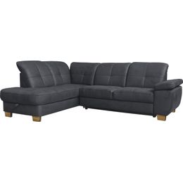 Ecksofa Alina "Karima", grau (basaltgrau gdu 29), B:260cm H:98cm T:219cm, Microfaser GDU (100% Polyester), Sofas, Ecksofa, inkl. R&uuml;ckenlehnenverstellung, wahlweise mit Bettfunktion und Stauraum