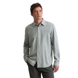 Marc O'Polo Businesshemd MARC O'POLO, Herren, Gr. XL, N-Gr, multi, artic blau, Web, Obermaterial: 100% Baumwolle, 2-Knopf-Manschette, Hemden Businesshemd, sanft meliert