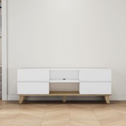 TV-Board OTTO HOME "Haily", wei&szlig;, B:150cm H:56cm T:40cm, ABS-Kunststoff, FSC-zertifizierter Holzwerkstoff, Holzwerkstoff, MDF, Melamin, Sideboards, TV-Board