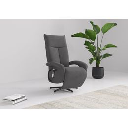 Sit & More TV-Sessel SIT & MORE "Emely, inkl. Kopfteilverstellung & 360 Drehfunktion", grau, B:74cm H:112cm T:82cm, 90% Polyester, 10% Polyamid, Sessel, TV-Sessel, wahlweise mit 2 Motoren, Akku & Aufstehhilfe