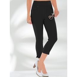 Stretch-Hose Casual Looks, Damen, Gr. 50, Normalgr&ouml;&szlig;en, schwarz, 72% Viskose, 25% Polyamid, 3% Elasthan, unifarben, 7/8-L&auml;nge, Hosen Stretch-Hose
