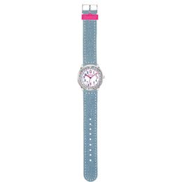 Quarzuhr Scout "The Darling Collection", blau (blau, wei&szlig;), Armbanduhren, M&auml;dchen, Quarzuhr, Armbanduhr, Kinderuhr, Geschenkidee, Schulanfang, M&auml;dchen, Glitzer