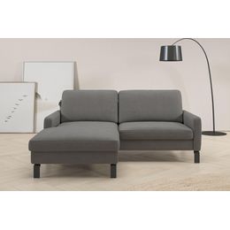 Ecksofa Home Affaire "Lecce, L-Form, Federkernpolsterung, Breite 194 cm", anthrazit, B:194cm H:86cm T:164cm, 100% Polyester, Sofas, Ecksofa, inkl. saugroboterfreundliche H&ouml;he & schmale Armlehnen