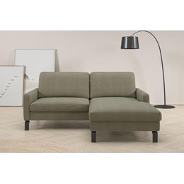 Ecksofa Home Affaire "Lecce, L-Form, Federkernpolsterung, Breite 194 cm", oliv, B:194cm H:86cm T:164cm, 100% Polyester, Sofas, Ecksofa, inkl. saugroboterfreundliche H&ouml;he & schmale Armlehnen