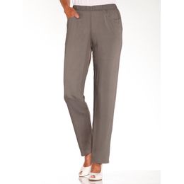 Schlupfhose Classic Basics, Damen, Gr. 52, Normalgr&ouml;&szlig;en, braun (taupe, taupe, bedruckt), 100% Viskose, gemustert, mehrfarbig, lang, Hosen Schlupfhose