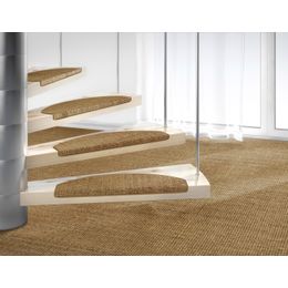 Stufenmatte Dekowe "Mara S2", braun (haselnuss), B:25cm H:5mm L:65cm, Sisal, Teppiche, Stufenmatte, 100% Sisal, gro&szlig;e Farbauswahl, selbstklebend, auch als Set 15 St&uuml;ck