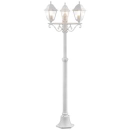 Au&szlig;en-Stehlampe Brilliant "Nissie", wei&szlig;, H:200cm &Oslash;:58cm, Leuchten, Au&szlig;en-Stehlampe, Au&szlig;enstandleuchte 3flg