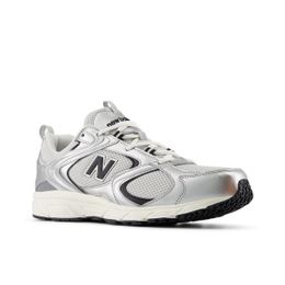 Sneaker New Balance "408", Herren, Gr. 45, silber (040), Synthetik, Textil, Schuhe Sneaker, von dem New Balance 530 inspiriert