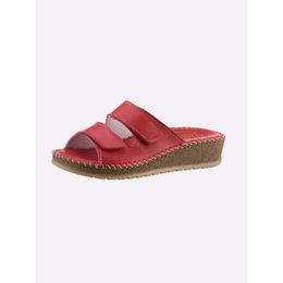Pantolette CLASSIC, Damen, Gr. 42, rot, Glattleder, Schuhe Pantolette
