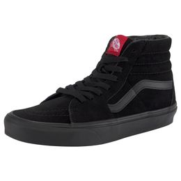 Sneaker Vans "SK8-Hi", Herren, Gr. 36, schwarz, Leder, unifarben, Schuhe Sneaker, aus textilem Canvas-Material