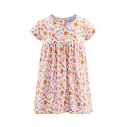 Shirtkleid happy girls, M&auml;dchen, Gr. 128, N-Gr, bunt (multicolour), Jersey, Obermaterial: 100% Baumwolle, bedruckt, regular fit knielang, Rundhals, Kleider Shirtkleid