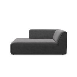 Ottomane OTTO HOME "Merid Chaiselongue, Ma&szlig;e B/T/H: 100/162/70 cm", grau (anthrazit), B:100cm H:70cm T:162cm, Struktur fein (100% Polyester);Samtoptik (100% Polyester);Samtcord (92% Polyester, 8% Polyamid), Sofas, Ottomane, als Modul oder separat verwendbar, f&uuml;r individuelle Zusammenstellung