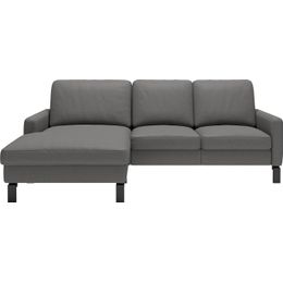 Ecksofa Home Affaire "Lecce, L-Form, Federkernpolsterung, Breite 224 cm", anthrazit, B:224cm H:86cm T:164cm, 100% Polyester, Sofas, Ecksofa, inkl. saugroboterfreundliche H&ouml;he & schmale Armlehnen