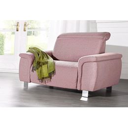 Sit & More Sessel SIT & MORE "Township", rosa (altrosa), B:93cm H:103cm T:106cm, Struktur (100% Polyester);Struktur fein (100% Polyester), Sessel, Sessel, wahlweise mit elektrischer Wallfree-Funktion