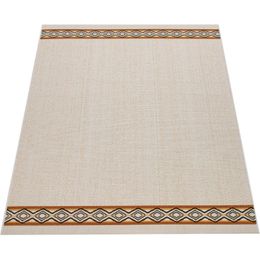 Teppich Paco Home "Ostende 541", beige (cream), B:200cm H:4mm L:290cm, Polypropylen, Teppiche, Teppich, Flachgewebe, mit Bord&uuml;re, In- und Outdoor geeignet, Wohnzimmer