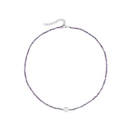 Collier Lady, silber (silber 925), Halsketten, Damen, 45, Silber 925 (Sterlingsilber), L: 45, Collier