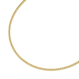 Goldkette Luigi Merano "Kette Zopfkette, Gold 375", gold, Halsketten, Damen, Gelbgold 375, Goldkette