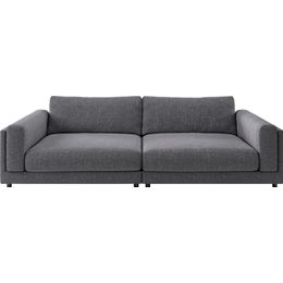 Big-Sofa 3C CANDY "Karalis mit extra gro&szlig;er Sitztiefe, elegantes Mega Sofa zum Relaxen", grau (anthrazit), B:294cm H:85cm T:150cm, 100% Polyester, Sofas, Big-Sofa, auch in Cord- oder Leder-Bezug, lose Kissen, loungige Bequemlichkeit