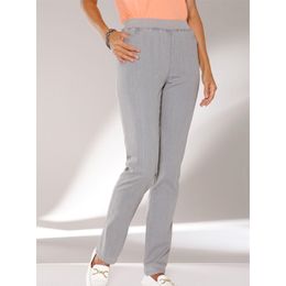 Stretch-Jeans Classic Basics, Damen, Gr. 54, Normalgr&ouml;&szlig;en, grau (grau, denim), 84% Baumwolle, 15% Polyester, 1% Elasthan, unifarben, lang, Jeans Stretch-Jeans