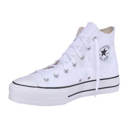 Sneaker Converse "CHUCK TAYLOR ALL STAR PLATFORM CANVAS", Damen, Gr. 41, wei&szlig;, Textil, Schuhe Sneaker