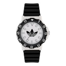 Quarzuhr adidas originals "DISCOVERER TWO", schwarz, wei&szlig;, Armbanduhren, Damen, Quarzuhr, Armbanduhr, Herrenuhr, Damenuhr, Silikonarmband, Leuchtzeiger