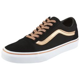 Sneaker Vans "Old Skool", Damen, Gr. 40, schwarz, Leder, Textil, Schuhe Sneaker