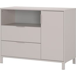 Kommode Germania "GW-Alkmaar", braun (kaschmir), Sideboards, Kinder, B/H/T: 115cm x 92cm x 54cm, 2 Stk., 1 Stk., Holzwerkstoff, Kommode, mit GS-Zertifizierung, B:115cm H:92cm T:54cm