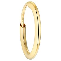 Single-Creole Amor "2021579", gold (goldfarben), Ohrringe, Damen, Gelbgold 375, Single-Creole, Made in Germany